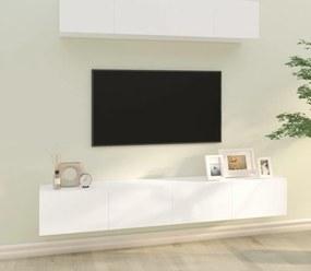 vidaXL 4dílný set TV skříněk kompozitní dřevo [3114534] Barva: hnědý dub