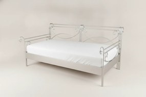 Nábytek ATIKA s.r.o. Kovový otoman BELLA Barevne provedení: stříbrná RAL 9006, Rozměr: 80 x 200 cm