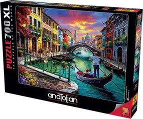 ANATOLIAN Puzzle Černá gondola XL / 700 dílků / od 12 let