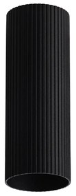 Minimalistické bodové svítidlo Lucas Ribbed Tube 40 černá