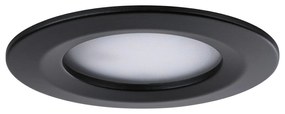 Paulmann 94473 LED Coin Nova round, set kulatých bodovek v černé úpravě, LED 3x6,5W 2700K, prům. 7,8cm