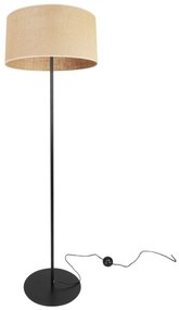 Podlahová lampa JUTA, 1x jutové stínítko, (výběr ze 3 barev konstrukce), (fi 40cm), O