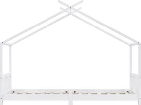 Rám dětské postele bílý masivní borové dřevo 90 x 200 cm 283369