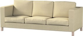 Potah na pohovku IKEA Karlanda 3-místná nerozkládací, krátký barva béžová látka pletený vzor