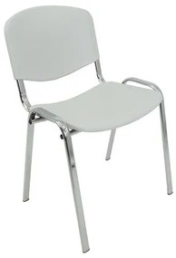 Konferenční plastová židle ISO CHROM Hnědá