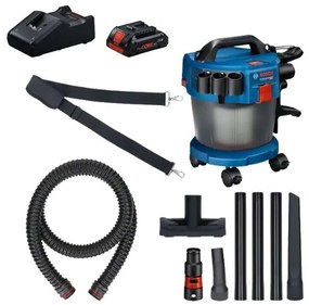 Bosch - 18V AKU průmyslový vysavač GAS 18V-10 L, objem 10 l, s příslušenstvím, 1x aku 4,0 Ah Li-Ion, nabíječka 0615A5007V