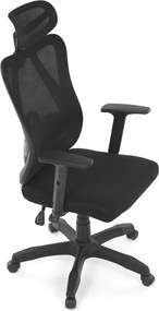 Ergonomická kancelářská židle ORVIN - černá síťovina