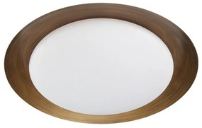 Linea Light Crew_1, stropní svítidlo s bronzovým límcem, 17W LED 3000K, prům. 38cm