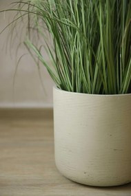 Květináč CHICO, sklolaminát, výška 24 cm, béžová