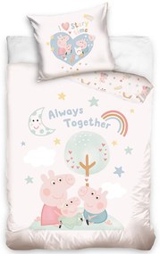 Povlečení do postýlky Prasátko Pepina Navždy Spolu