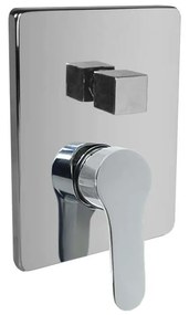 Mereo Mereo, Sprchová podomítková baterie s přepínačem, Zuna, Mbox, kryt, chrom, CB60106ZC