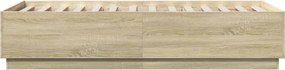 Rám postele s LED osvětlením dub sonoma 75 x 190 cm kompozit 3209669