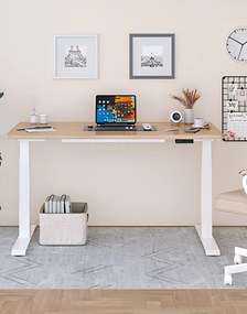 Výškově nastavitelný stůl Alto 101 White - nestandardní rozměry