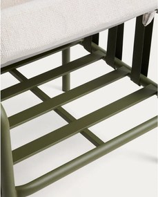 Zelený/béžový hliníkový zahradní lounge set pro 4 osoby Omala – Kave Home