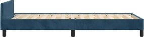 Rám postele bez matrace tmavě modrý 80x200 cm samet 3125786