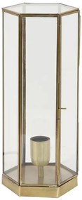 Bronzová antik kovová stolní lampa Soborg - Ø16*38cm / E27