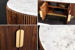 Designový TV stolek Daichi 170 cm mango / mramor