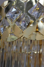 Závěsný luxusní křišťálový lustr BLANCHE 140cm