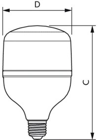 LED žárovka E27 Philips TrueForce Core HB MV 30W (160W-směs/80W-rtuť) neutrální bílá (4000K)