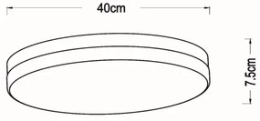 Lucide 79111/40/30 - LED Koupelnové svítidlo BISKIT LED/36W/230V IP44 černá