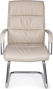 Taupe kancelářská židle z imitace kůže Sydney – Bizzotto