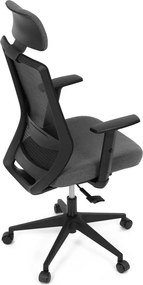 Ergonomická kancelářská židle AURELIE - černá síťovina