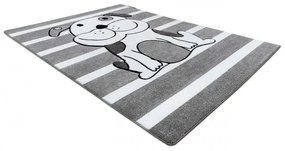 Dywany Łuszczów, Dětský kusový koberec Petit Puppy grey, 140x190, šedá, dětský pokoj