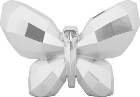 Designová váza Butterfly 22 cm stříbrná
