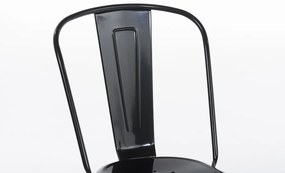 Zahradní židle Lynden - kov | černá