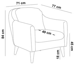 Křeslo Soli Berjer Sea Green