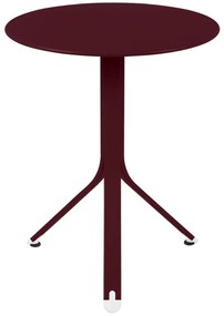 OnaDnes -20% Třešňově červený kovový stůl Fermob Rest'O Ø 60 cm