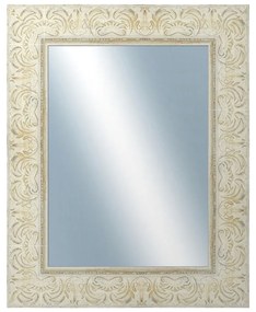 DANTIK - Zarámované zrcadlo - rozměr s rámem cca 40x50 cm z lišty PRAHA bílá (2930)