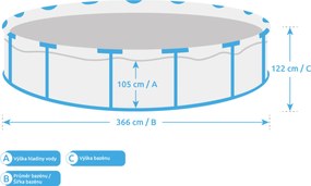 Marimex | Bazén Marimex Florida 3,66x1,22 m bez příslušenství - motiv KÁMEN | 10340266