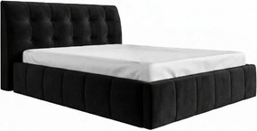 MOS Čalouněná postel LETTO Vogue 180x200 cm Barva látky Vogue: Černá (Vogue 18)