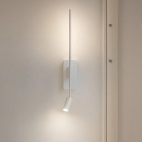 Nástěnné svítidlo Torch, 1x bílé kovové stínítko + 1x LED 3w, w