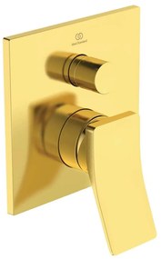Ideal Standard Conca Tap - Baterie pod omítku, pro 2 spotřebiče, Brushed Gold A7374A2