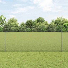 Svařovaná drátěná plotovina s tyčkami 25 x 1,4 m Šedá Síťovina 3336605