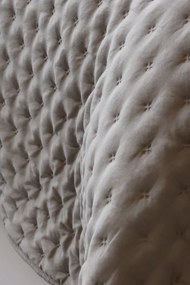 Měkký taupe prošívaný přehoz Aix Soft na dvoulůžko – 260*240 cm