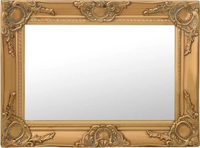 vidaXL Nástěnné zrcadlo barokní styl 60 x 40 cm [320329] Barva: Stříbrná