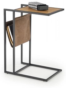 Odkládací stolek COMPACT dub zlatý/černý