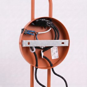 Sollux Lighting Nástěnné svítidlo NOX 2 okrově červené s vypínačem