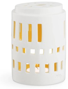 KÄHLER Lucerna domeček Urbania Little tower 11,5 cm, bílá barva, keramika