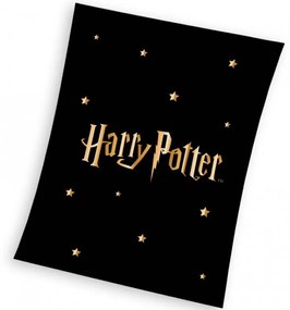 Dětská deka Harry Potter Gold Stars 130x170 cm