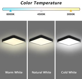 Brilagi - LED Stmívatelné svítidlo POOL SQUARE LED/48W/230V 50x50 cm černá + DO