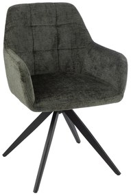 Zelená jídelní židle Louna - 56*58*85 cm