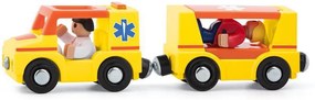 Woody Autíčka k vláčkodráze 4 ks - ambulance