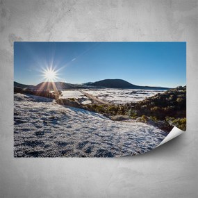 Plakát - Zimní hory (60x40 cm) - PopyDesign