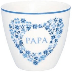 GreenGate Porcelánový hrnek na latté Papa 350ml