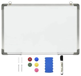 Bílá magnetická tabule stíratelná za sucha 50 x 35 cm ocel - Default Title