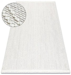koberec NANO EN14A Diamanty, smyčkový, plošně tkaný bílá velikost 180x270 cm | krásné koberce cz